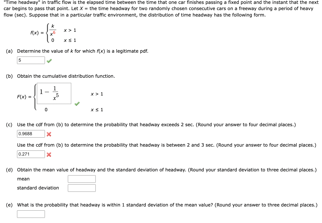 Solved "Time headway" in traffic flow is the elapsed time | Chegg.com