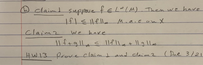 Solved Prove claim 1 and claim 2 using the same definition | Chegg.com