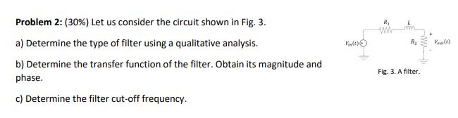 Solved Problem 2: (30%) Let us consider the circuit shown in | Chegg.com