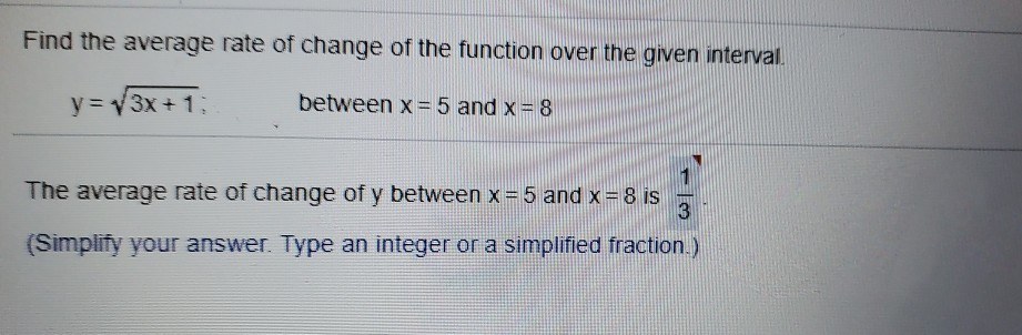 Solved Find the average rate of change of the function over | Chegg.com