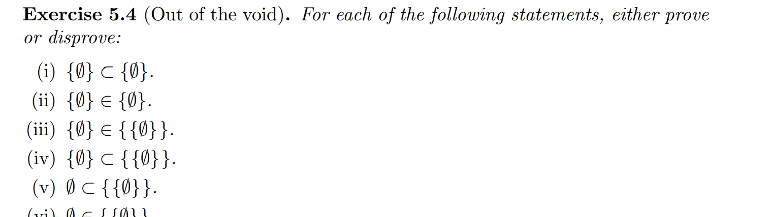 Solved Exercise 5.4 (Out of ﻿the void). ﻿For each of ﻿the | Chegg.com