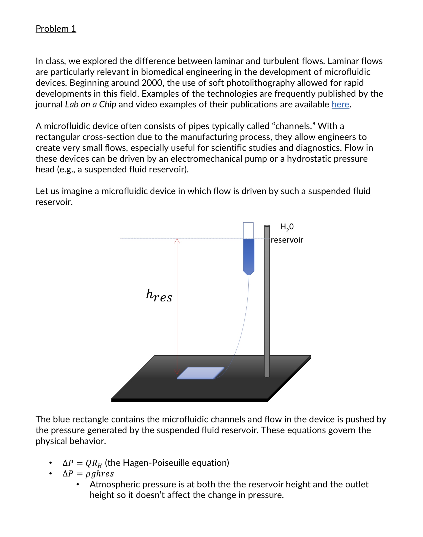 In class, we explored the difference between laminar | Chegg.com