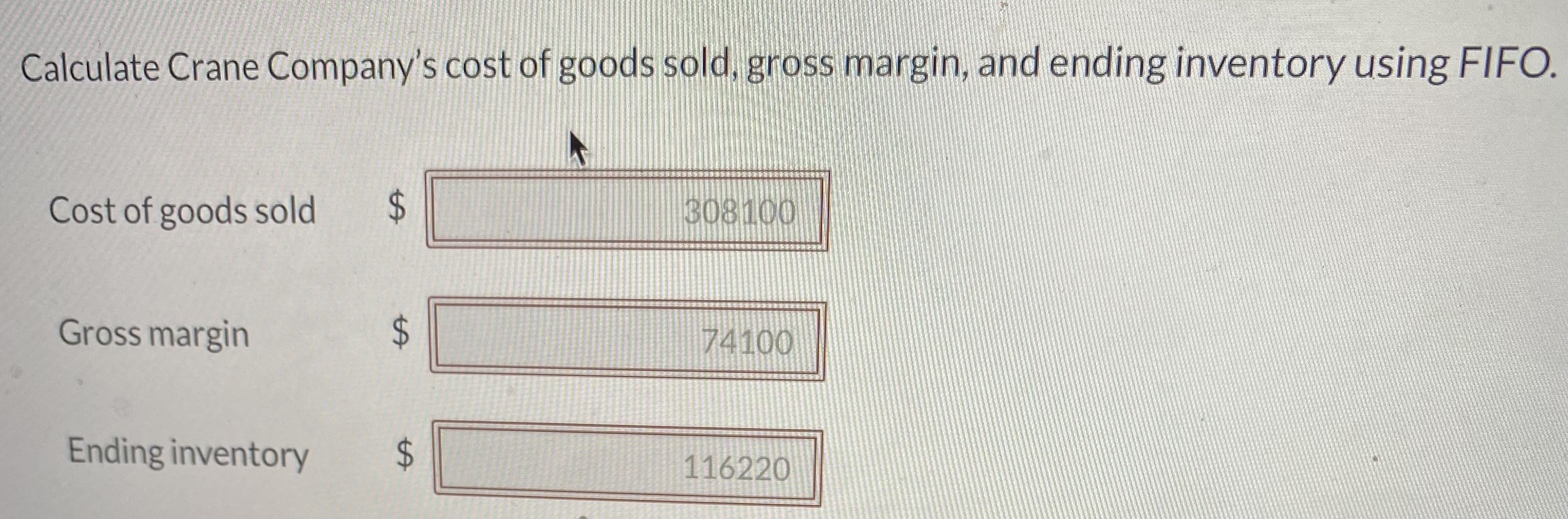 Solved CALCULATE CRANE COMPANYS COGS, GROSS MARGIN AND | Chegg.com