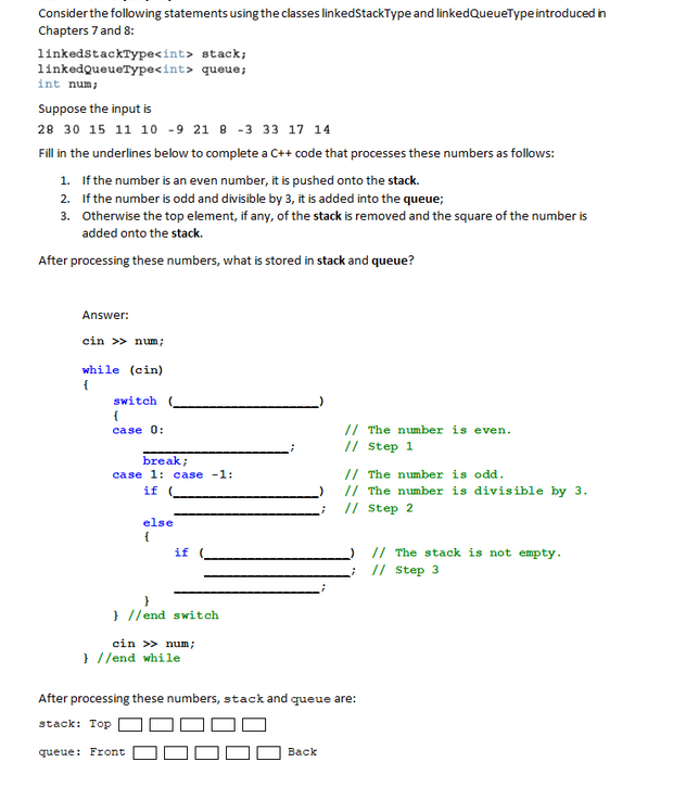 Solved Consider the following statements using the classes | Chegg.com