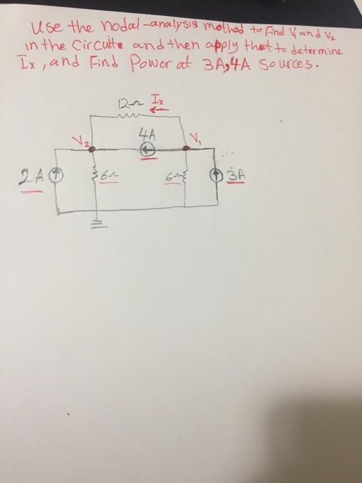 Solved Use the nodal-analysis method to find V_1 and V_2 in | Chegg.com
