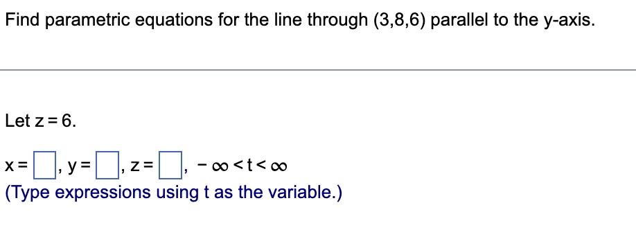 Solved Find parametric equations for the line through | Chegg.com