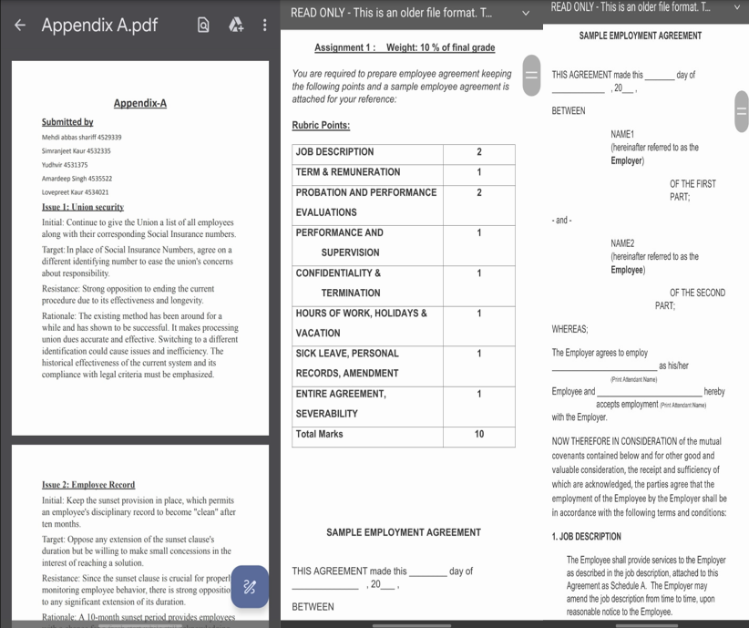 Solved You are required to prepare employee agreement | Chegg.com