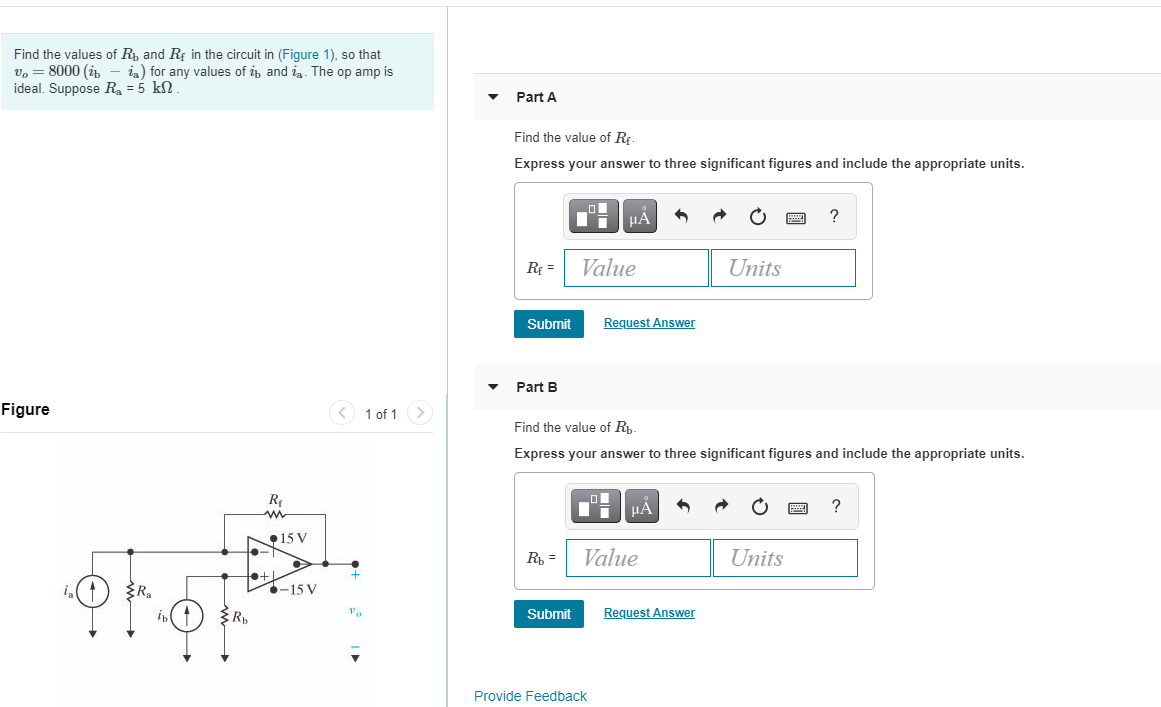 Solved Find the values of Rp and Rp in the circuit in | Chegg.com