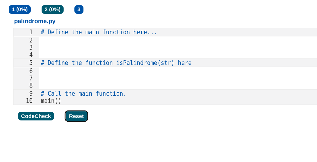 Solved B Write A Function Named Ispalindrome String That