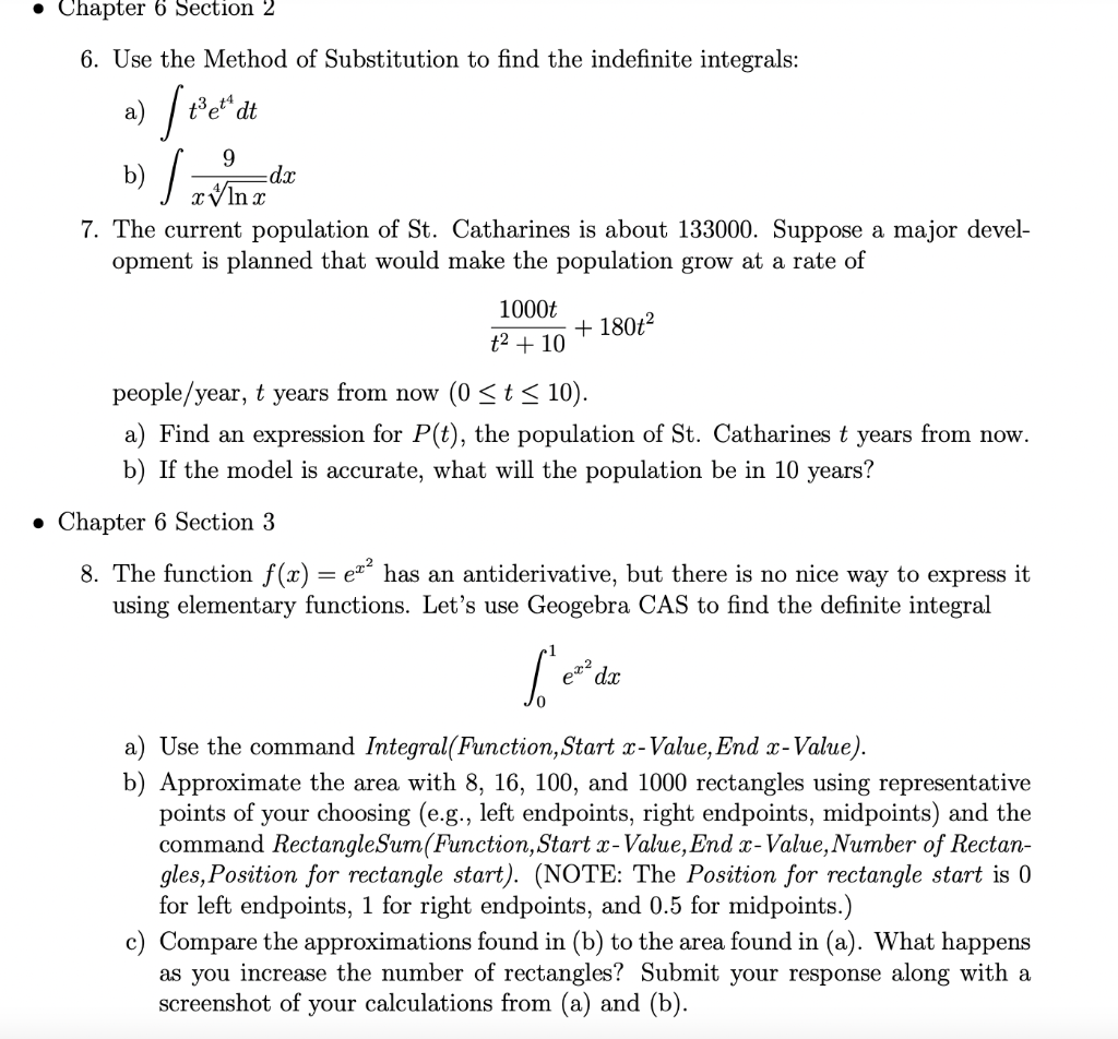 Solved • Chapter 6 Section 2 6. Use the Method of | Chegg.com