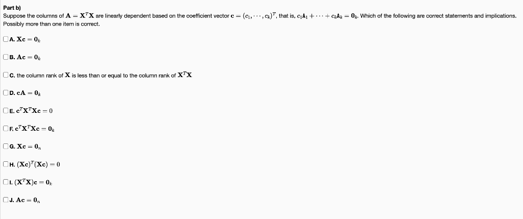 [Solved]: This is a problem on linear dependent columns of