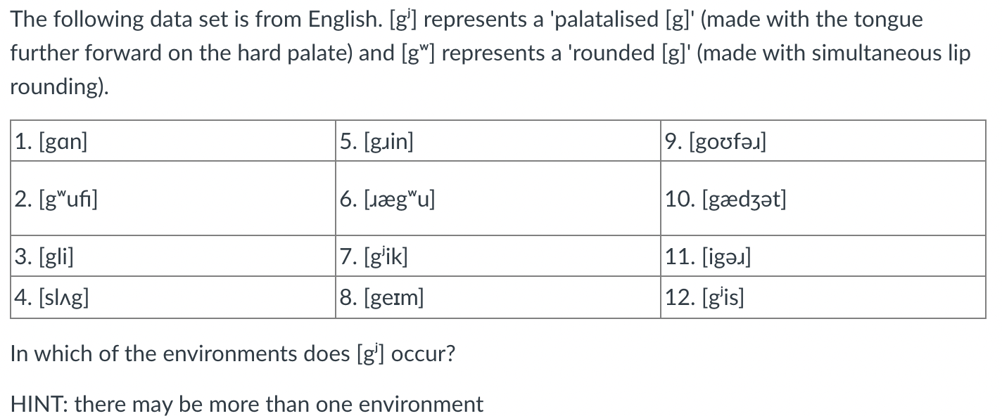 The following data set is from English. [g] | Chegg.com