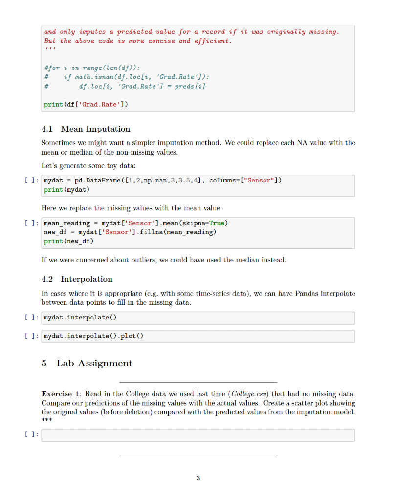 Solved \( \left[\begin{array}{l}\text { [ : import pandas as | Chegg.com