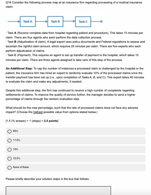 Consider an M/M/1 queue system with 60% utilization | Chegg.com