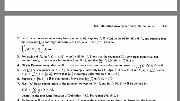 Solved this chapter is about uniform convergence and | Chegg.com