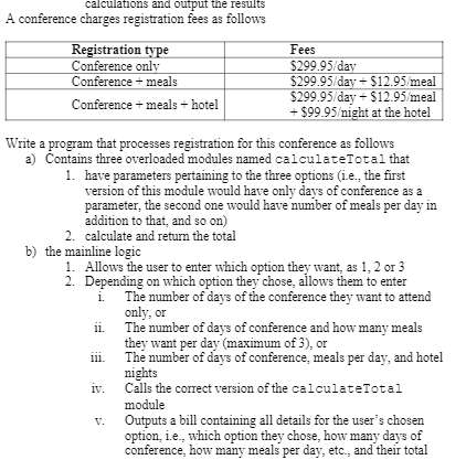 Solved Need help with modular programming example. The | Chegg.com