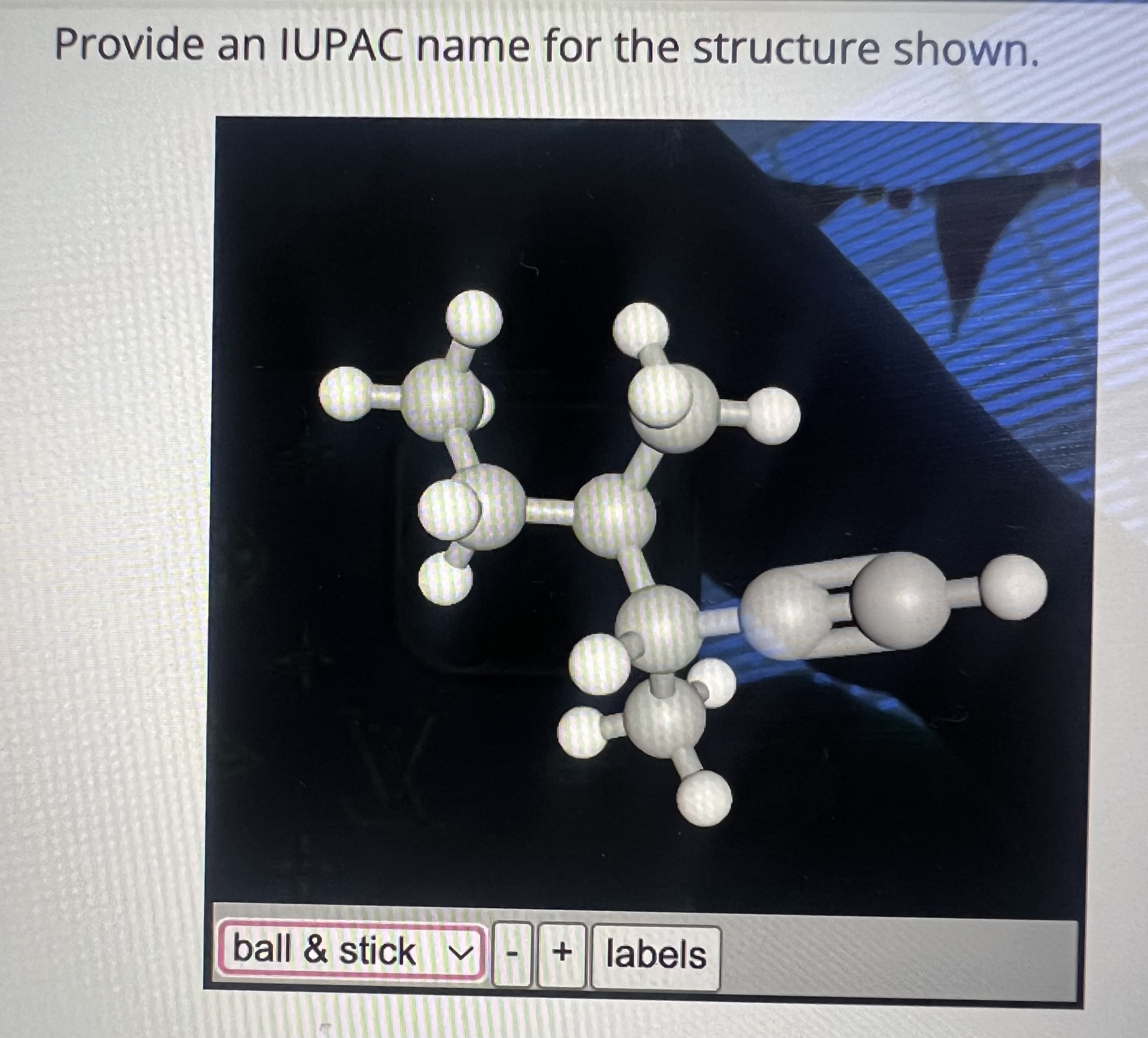 Solved Provide an IUPAC name for the structure | Chegg.com