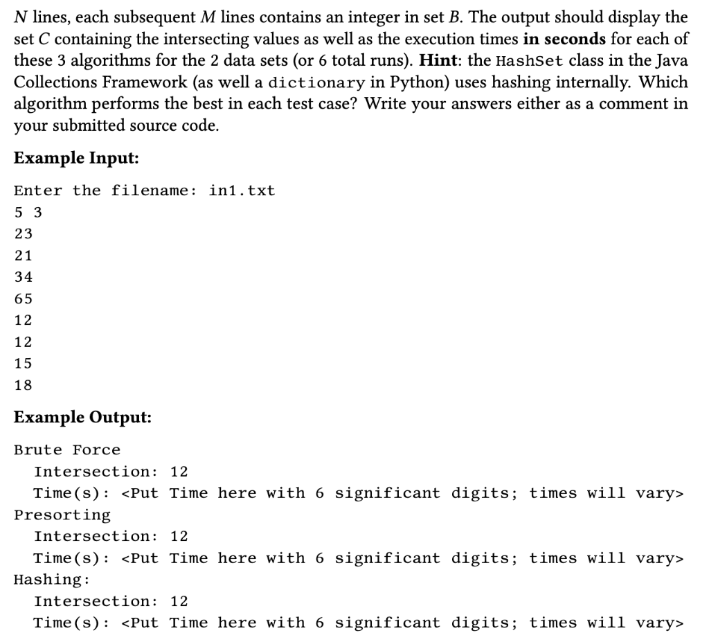 Solved Let A=a1,…,an and B=b1,…,bm be two sets of integers, | Chegg.com
