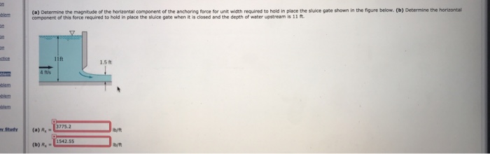 Solved (a) Determine the magnitude of the horizontal | Chegg.com