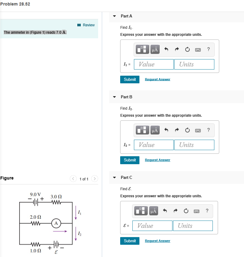 Solved Problem 28.52 Part A Review Find 1 Express your | Chegg.com