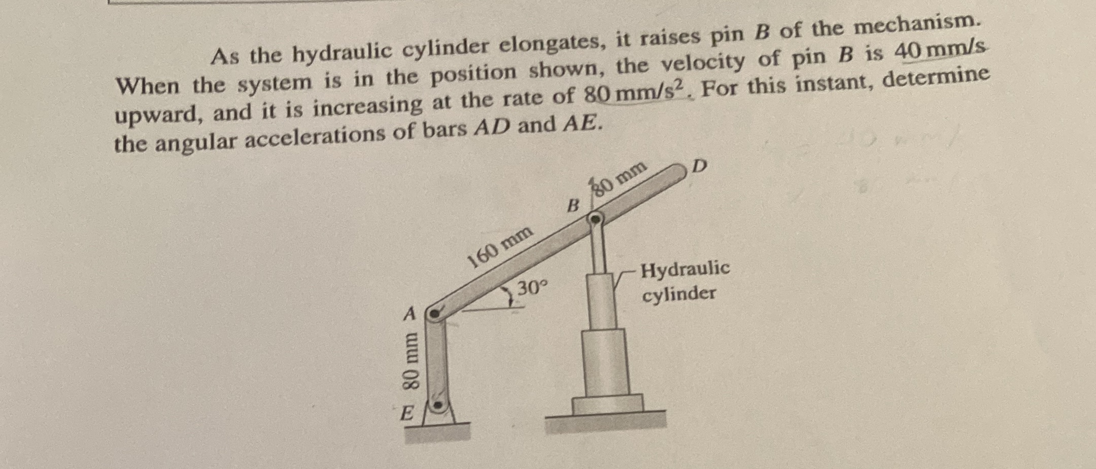 Solved by an EXPERT As ﻿the hydraulic cylinder elongates, it ﻿raises ...