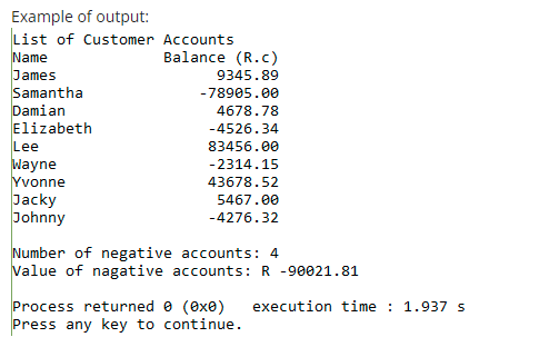 Solved Create a C++ project called CustomerAccounts. Create | Chegg.com