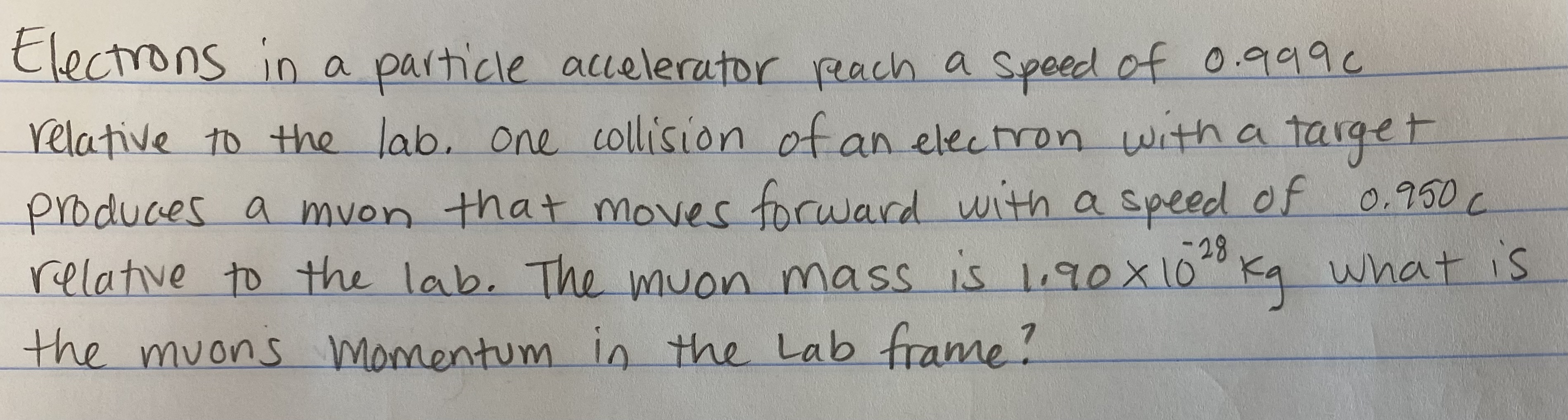 Solved Electrons in a particle accelerator reach a speed of | Chegg.com