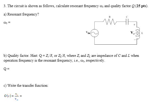 Solved 3. The circuit is shown as follows, calculate | Chegg.com