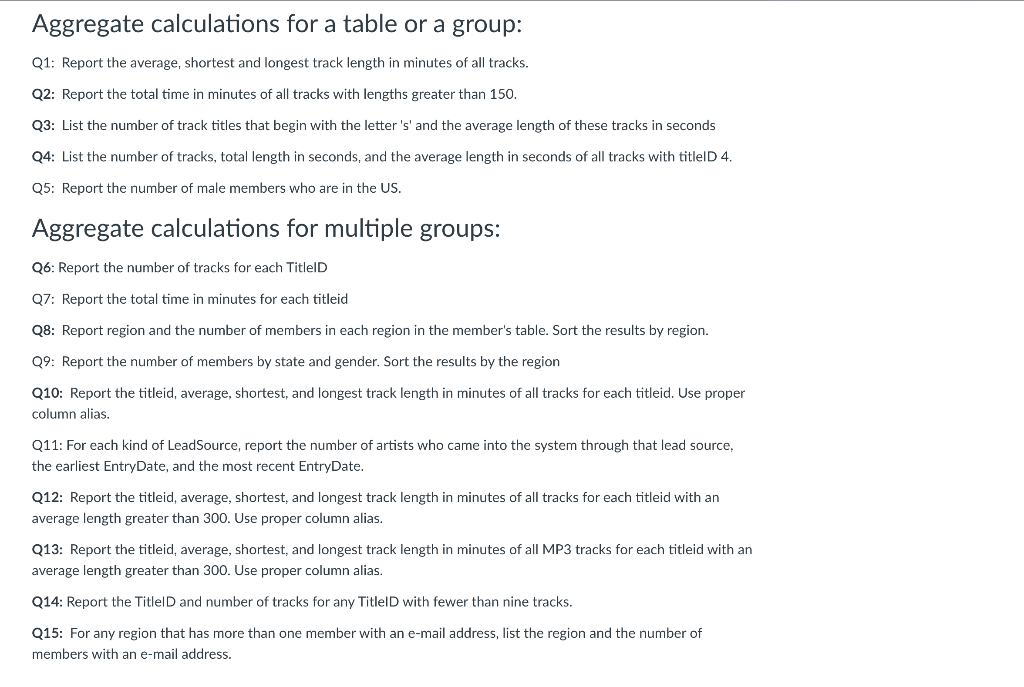 Solved DROP TABLES IF EXISTS Artists,Genre, Members, | Chegg.com