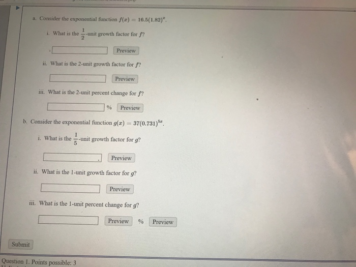 Solved a. Consider the exponential function f(z) = | Chegg.com