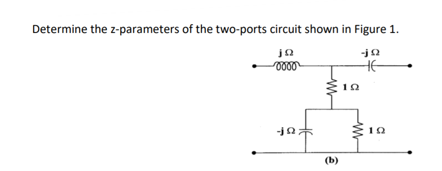 Solved Determine the z-parameters of the two-ports circuit | Chegg.com