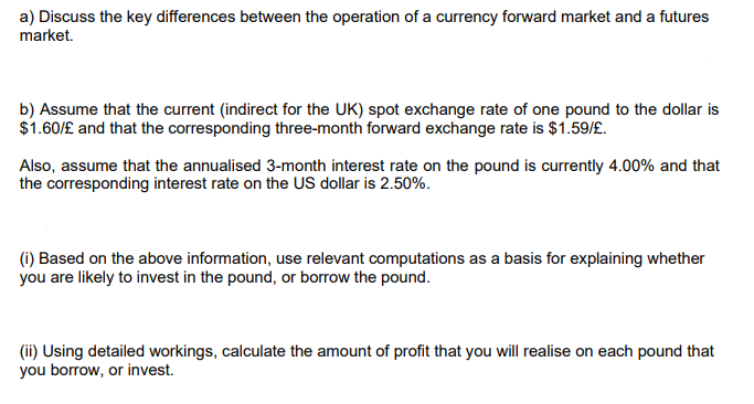 Solved a) ﻿Discuss the key differences between the operation | Chegg.com