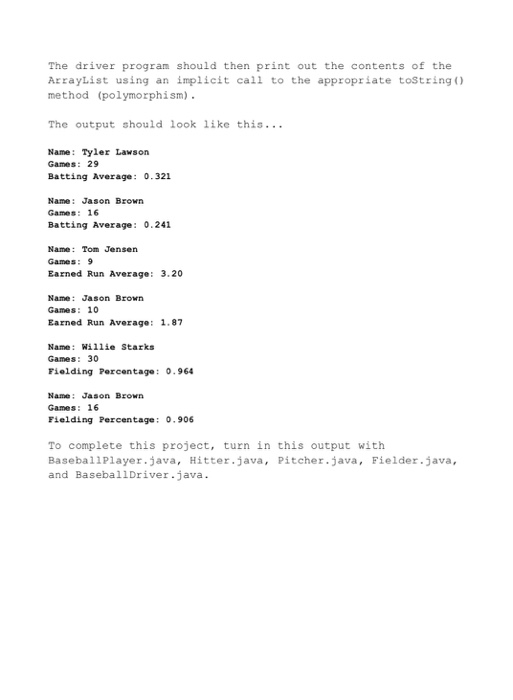 Solved AP Computer Science Unit 9 Test Project Implement a | Chegg.com