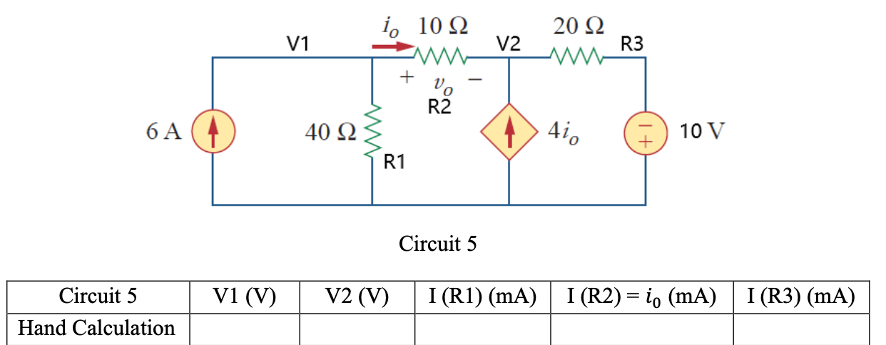 Solved Circuit 5 | Chegg.com