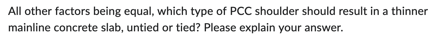 Solved All other factors being equal, which type of PCC | Chegg.com