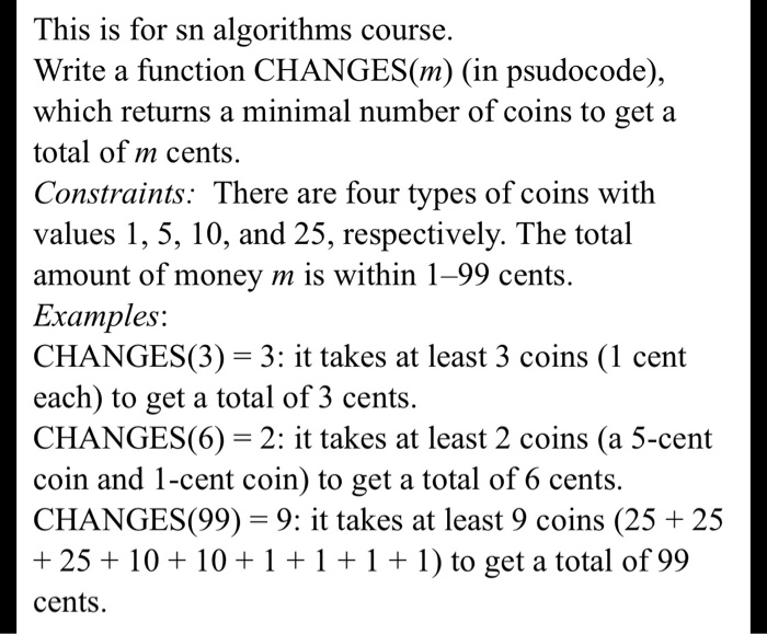 Solved This is for sn algorithms course. Write a function | Chegg.com