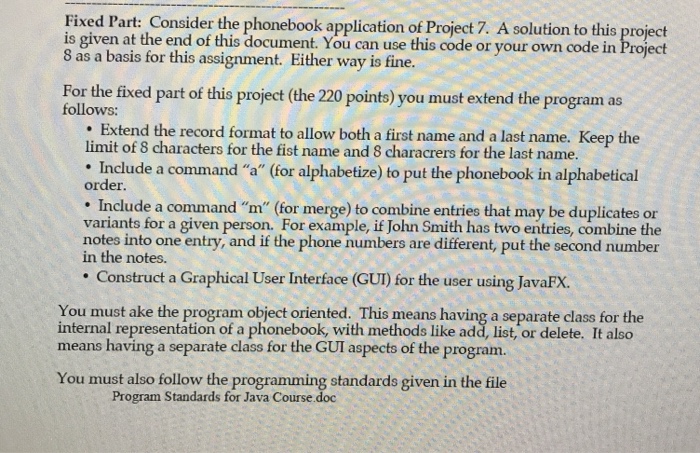 Solved Fixed Part: Consider the phonebook application of | Chegg.com