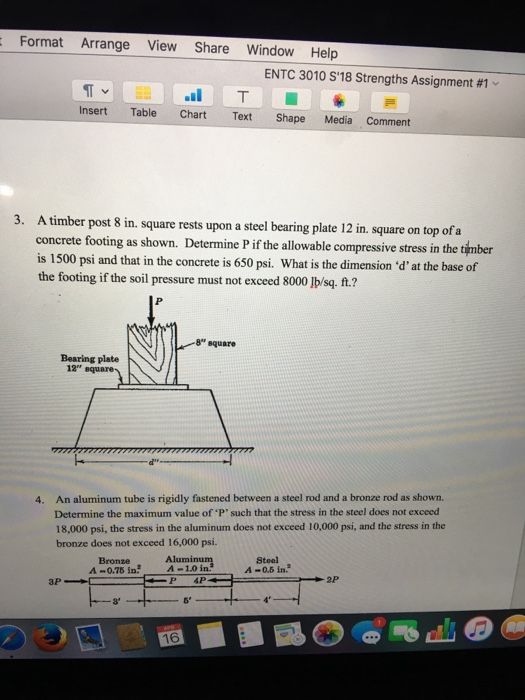 Solved Format Arrange View Share Window Help ENTC 3010 S'18 | Chegg.com