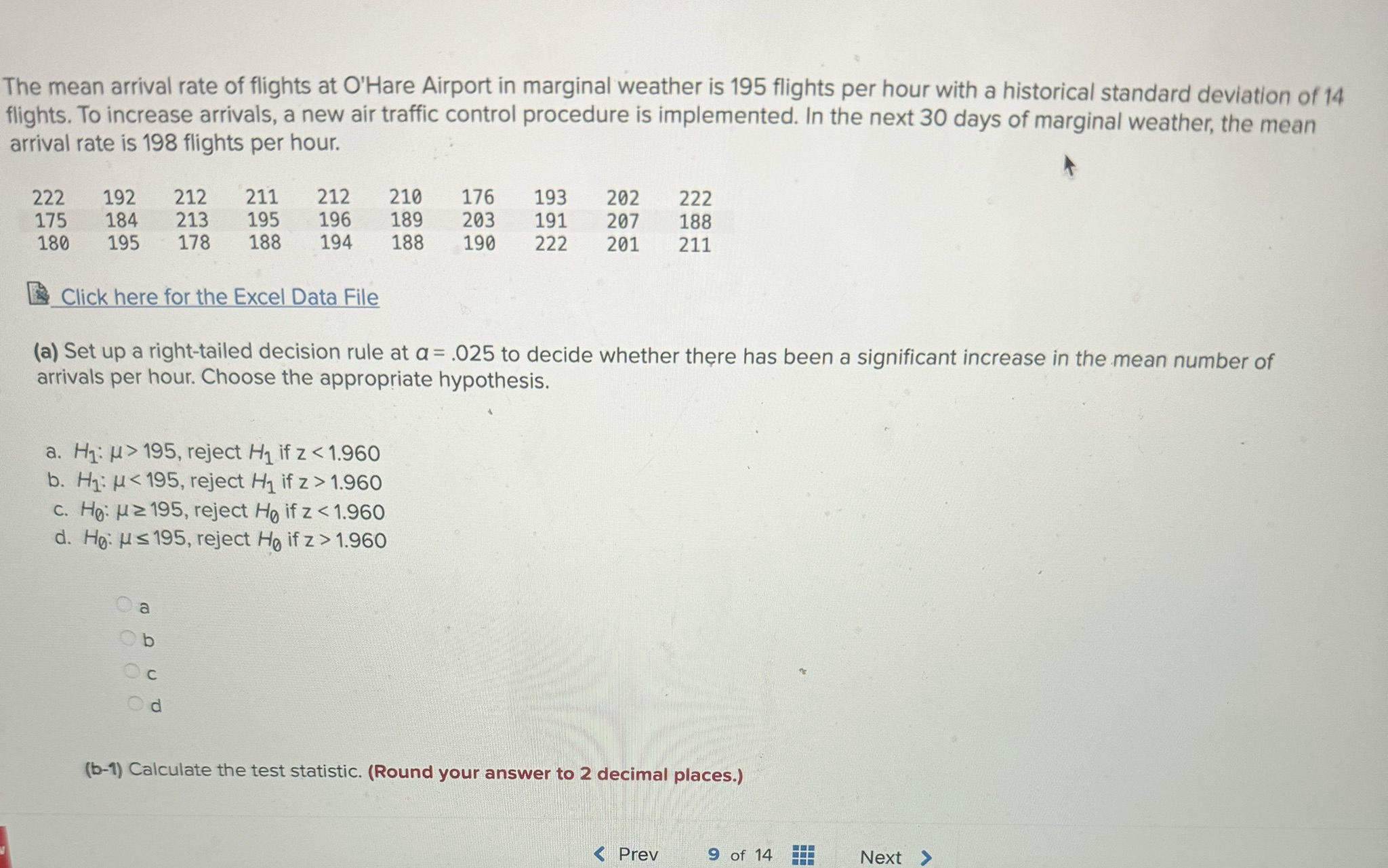 Solved The mean arrival rate of flights at O'Hare Airport in | Chegg.com