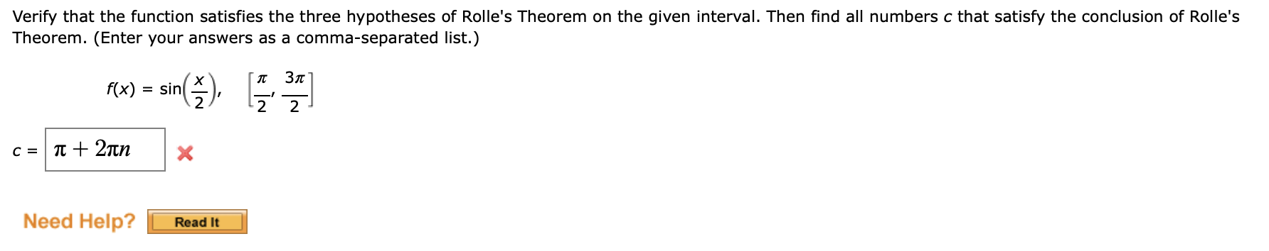 Solved Verify that the function satisfies the three | Chegg.com