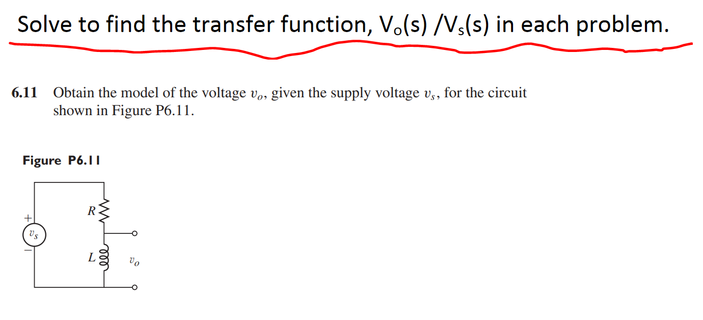 Solved Solve to find the transfer function, Vo(s)/Vs(s) in | Chegg.com