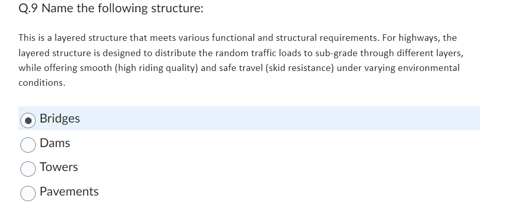 Solved Q. 9 ﻿Name the following structure:This is a layered | Chegg.com