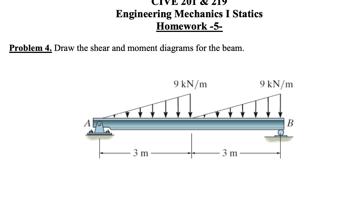 Solved Engineering Mechanics I Statics Homework -5-Problem | Chegg.com