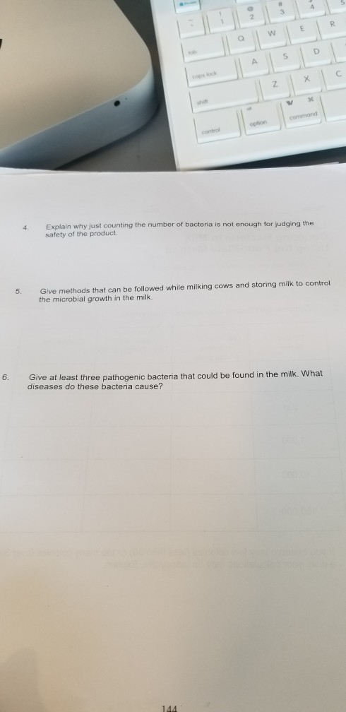 Solved 4 2 3 R E b A cops lock C Z sht command option | Chegg.com