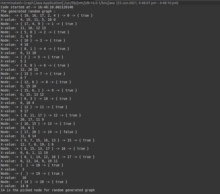 Solved Right now the code is outputting 20 nodes with random | Chegg.com