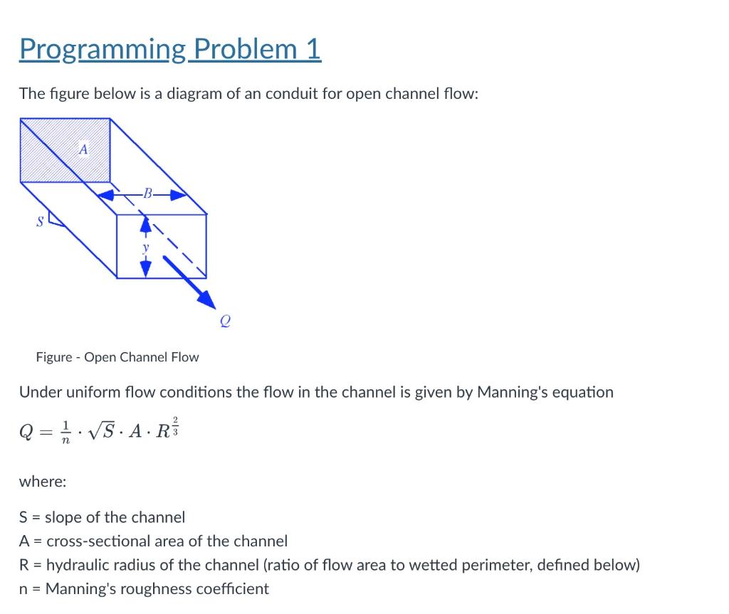 Solved Programming Problem 1 The figure below is a diagram | Chegg.com