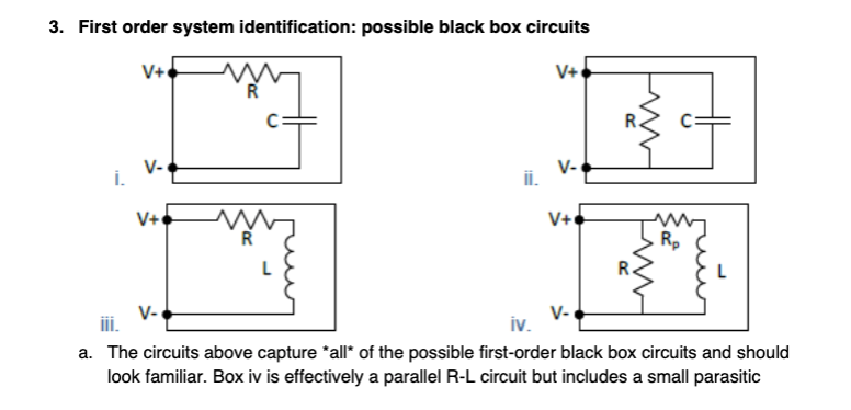 Solved 3. First order system identification: possible black | Chegg.com