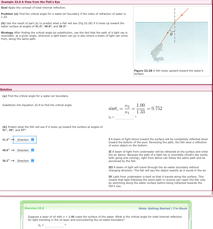 Solved Goal Apply the concept of total internal reflection. | Chegg.com