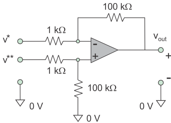 Solved Find output voltage for the difference amplifier | Chegg.com