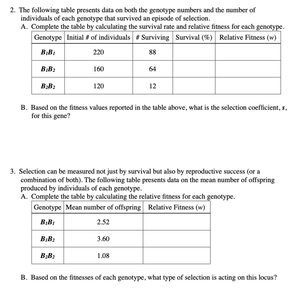 Solved Population Genetics Homework Be sure to show your | Chegg.com